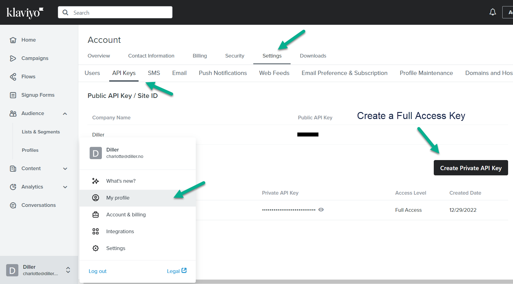 Diller’s latest email platform integration: Klaviyo